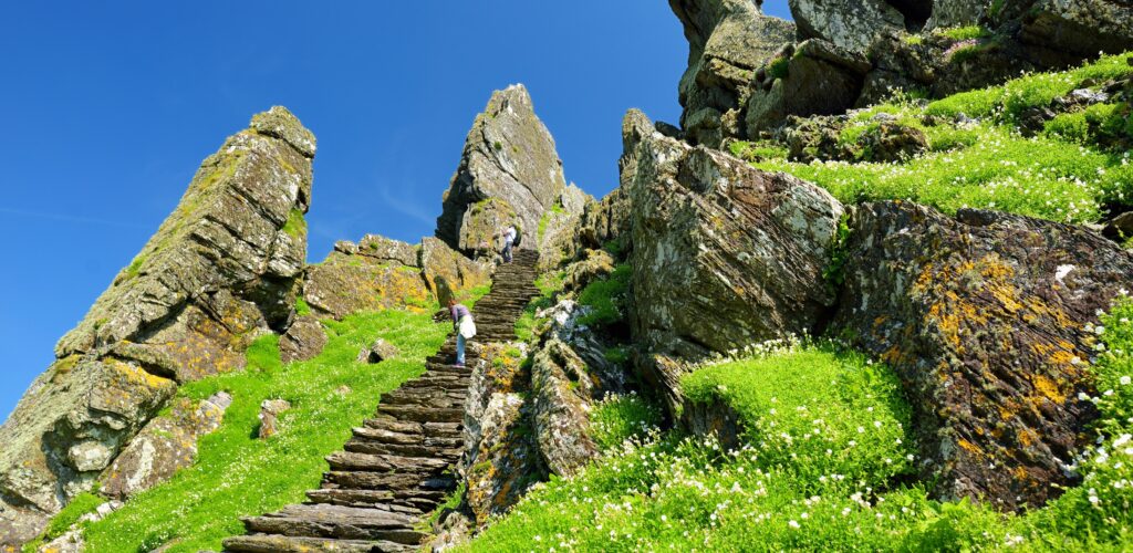 The steps of Skellig Michael • Go-to-Ireland.com