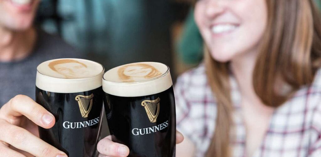 New: the Guinness Storehouse prints your face on the foam of your pint ...