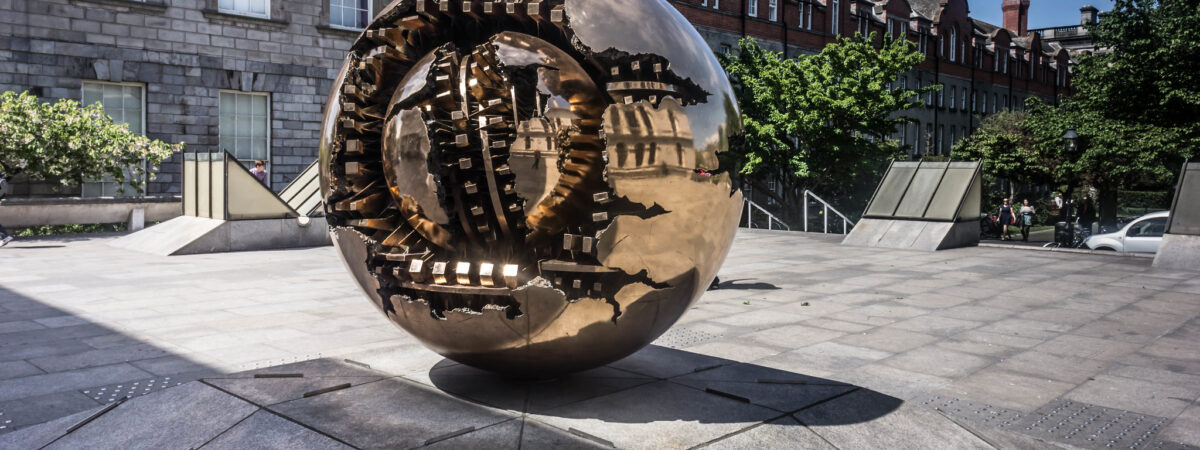 Sphere with Sphere at Trinity College • Go-to-Ireland.com