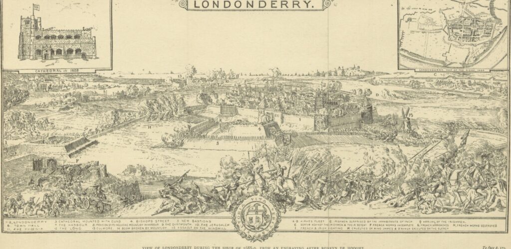 The siege of Derry (1689) de 1689 • Go-to-Ireland.com