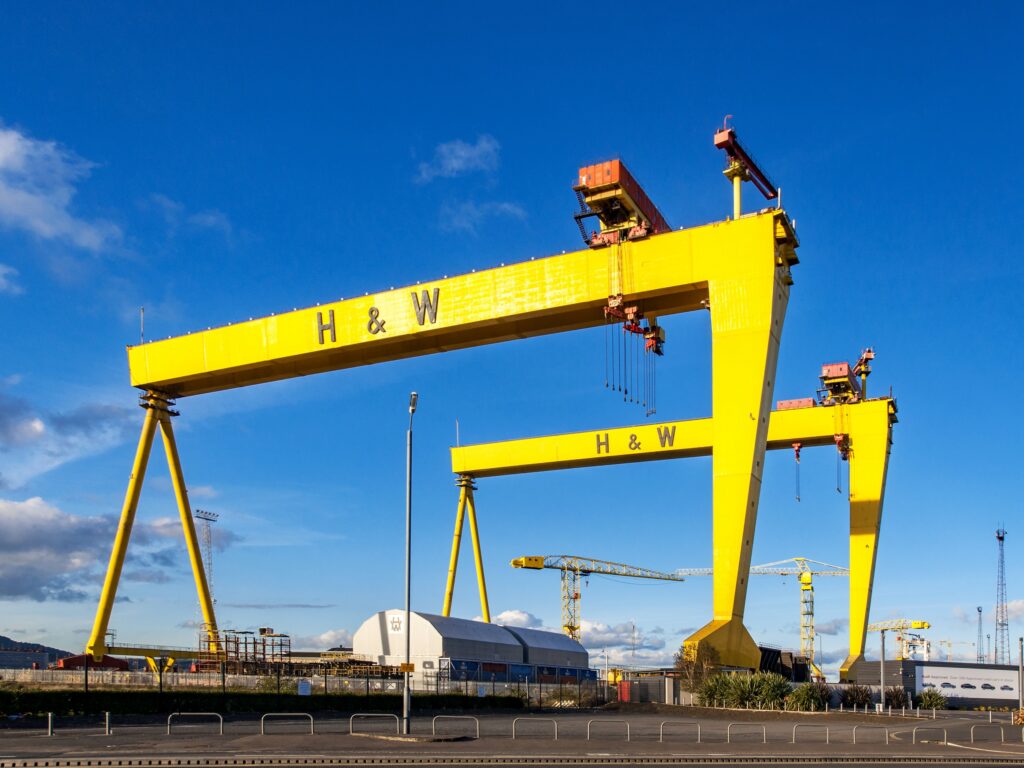Samson & Goliath Cranes - Belfast cranes • Go to Ireland.com